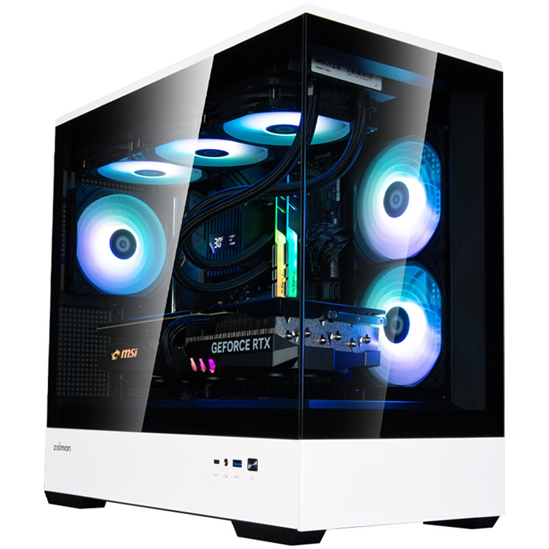 Zalman P30 V2 - Blanc et Noir - Boîtier PC Zalman sur Materiel.net