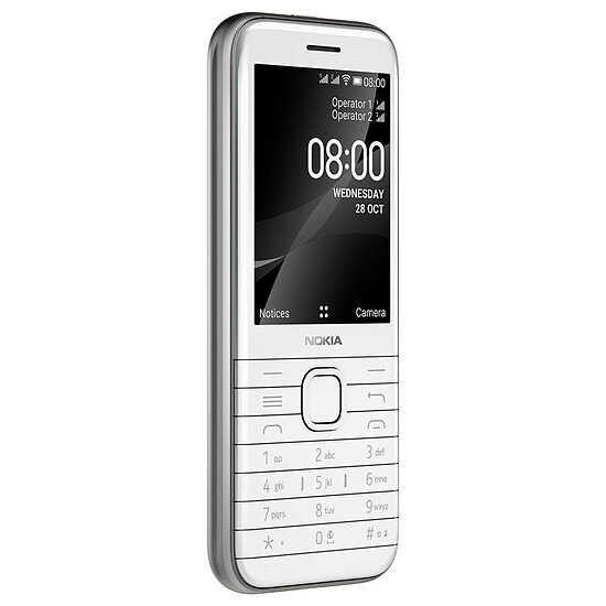 Nokia 8000 (Blanc) - Dual SIM - Smartphone Nokia sur Materiel.net
