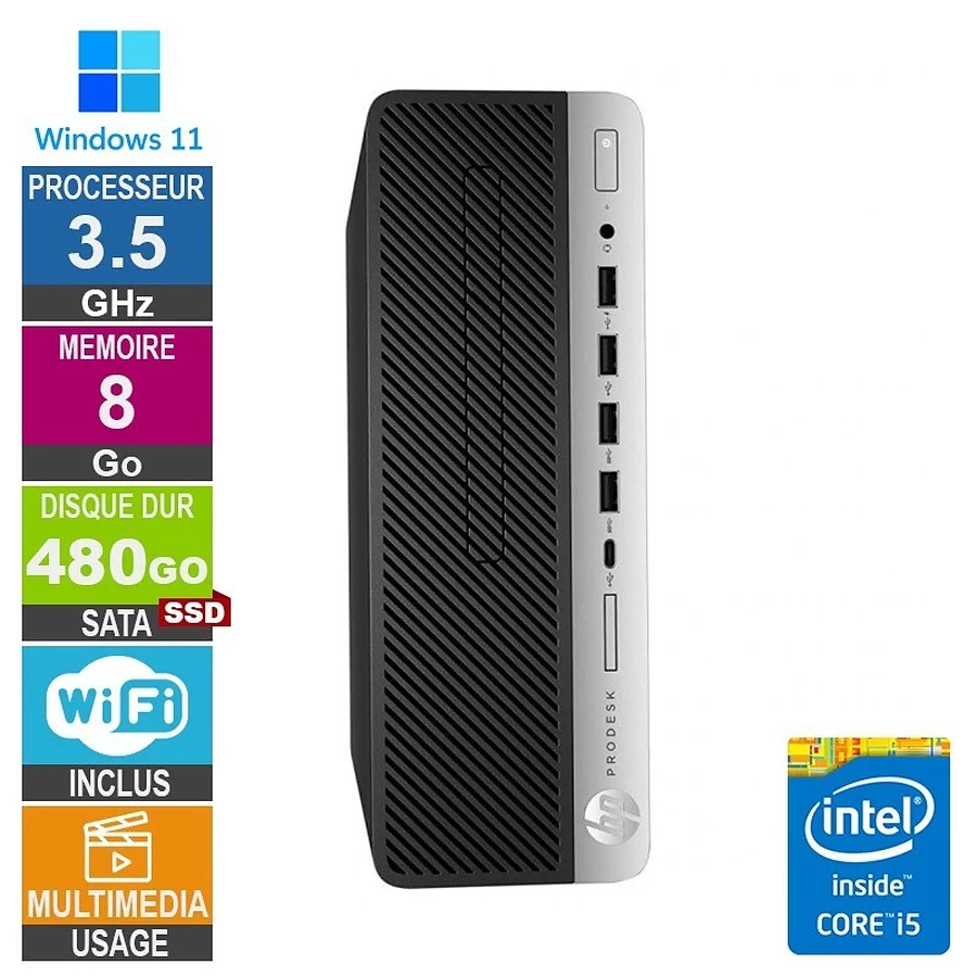 HP ProDesk 600 G4 SFF (I585T848S) · Reconditionné - PC de bureau ...