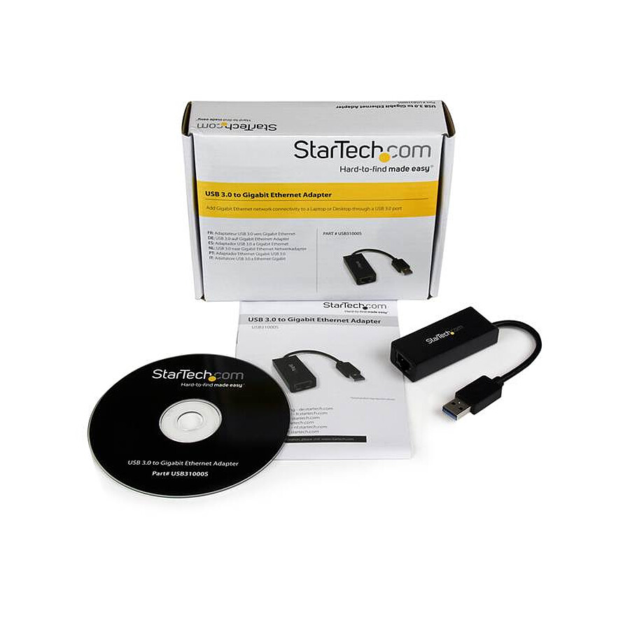 StarTech.com Adaptateur Gigabit Ethernet USB 3.0 - USB31000S - Carte ...