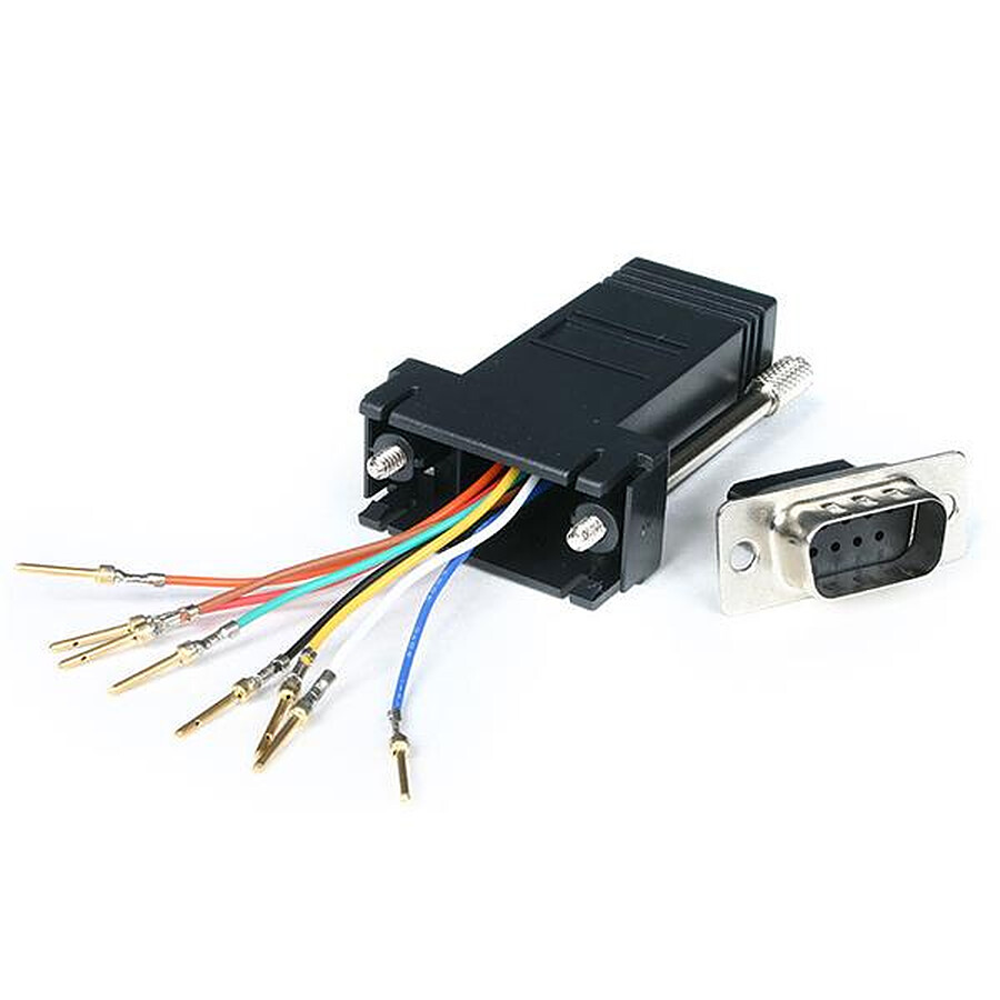StarTech.com Adapteur Modulaire DB9 Male vers RJ45 Femelle Noir ...