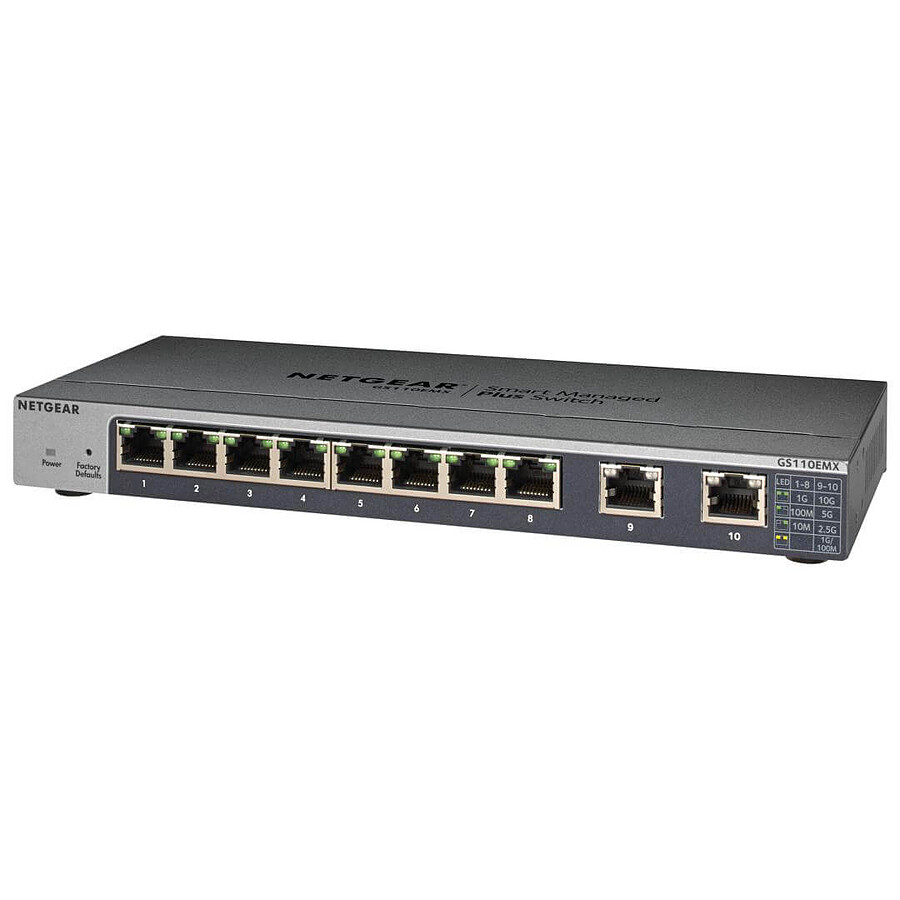 Netgear GS110EMX - Switch et Commutateur Netgear sur Materiel.net