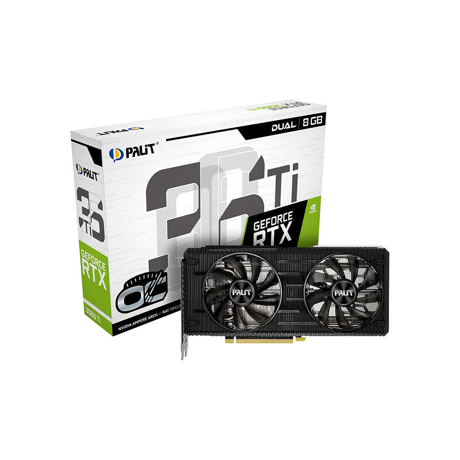Palit GeForce RTX 3060 Ti Dual OC - Occasion - Carte graphique Palit ...