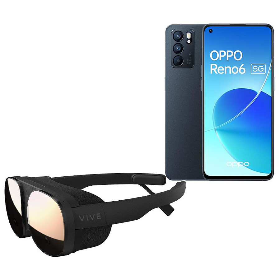 HTC VIVE Flow + OPPO Reno6 5G Noir (8 Go / 128 Go) - Smartphone HTC sur ...