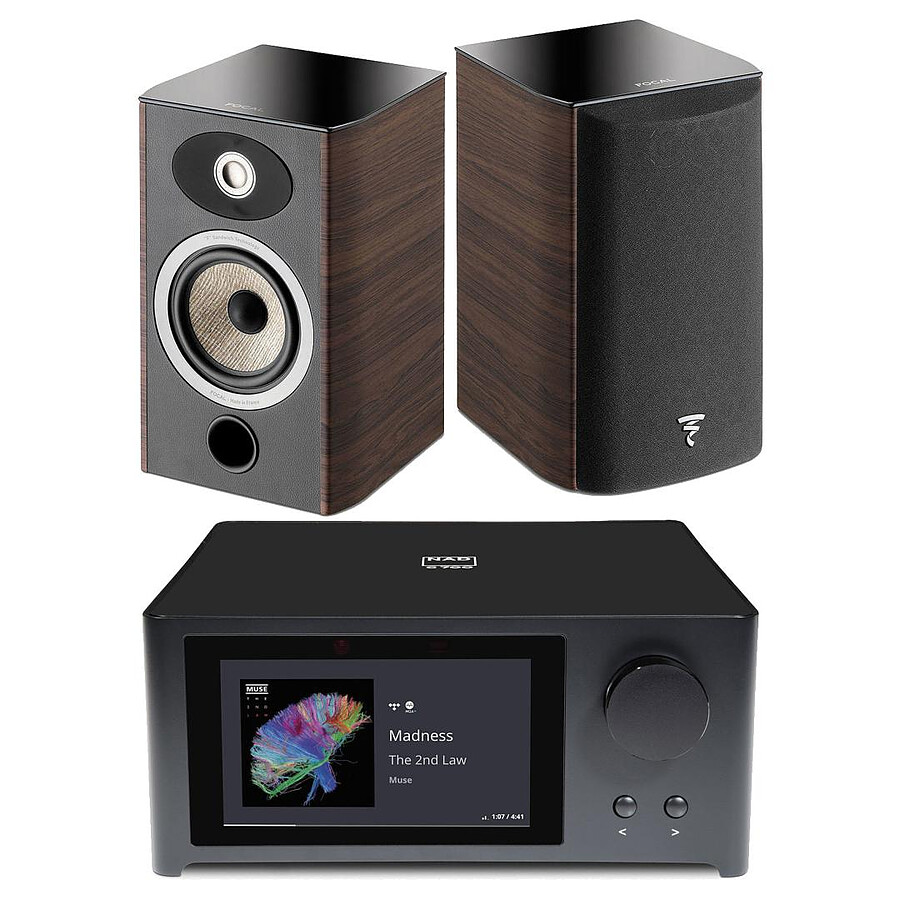 NAD C 700 + Focal Aria 906 Noyer - Mini-chaine NAD Electronics ...