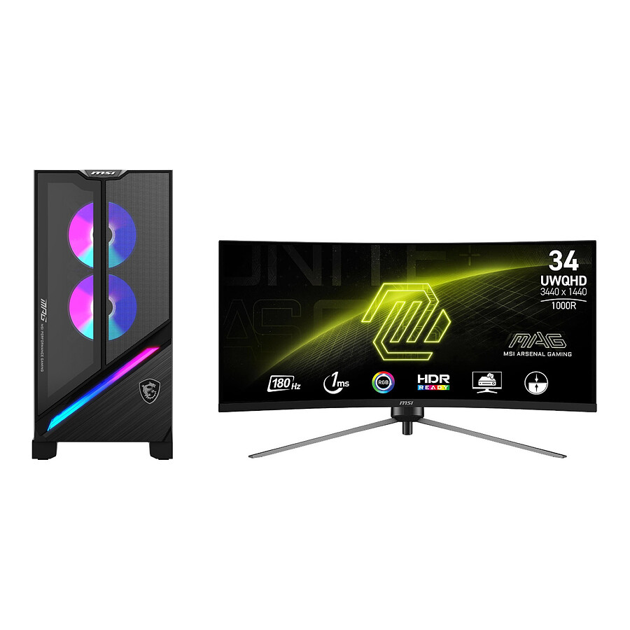 MSI MPG Infinite X3 AI 2-01SEU - Windows 11 + Ecran MSI MAG 345CQR - PC de bureau MSI sur ...